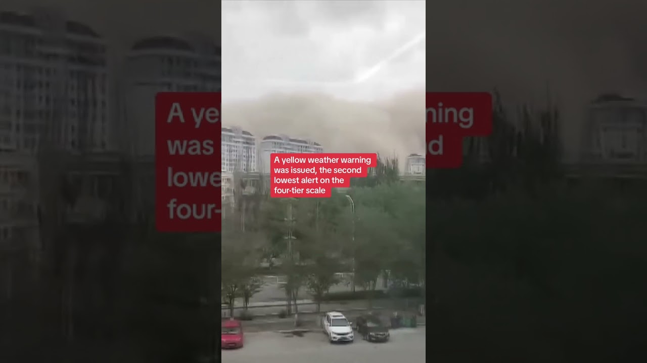 Massive sandstorm engulfs city in China - The Global Herald
