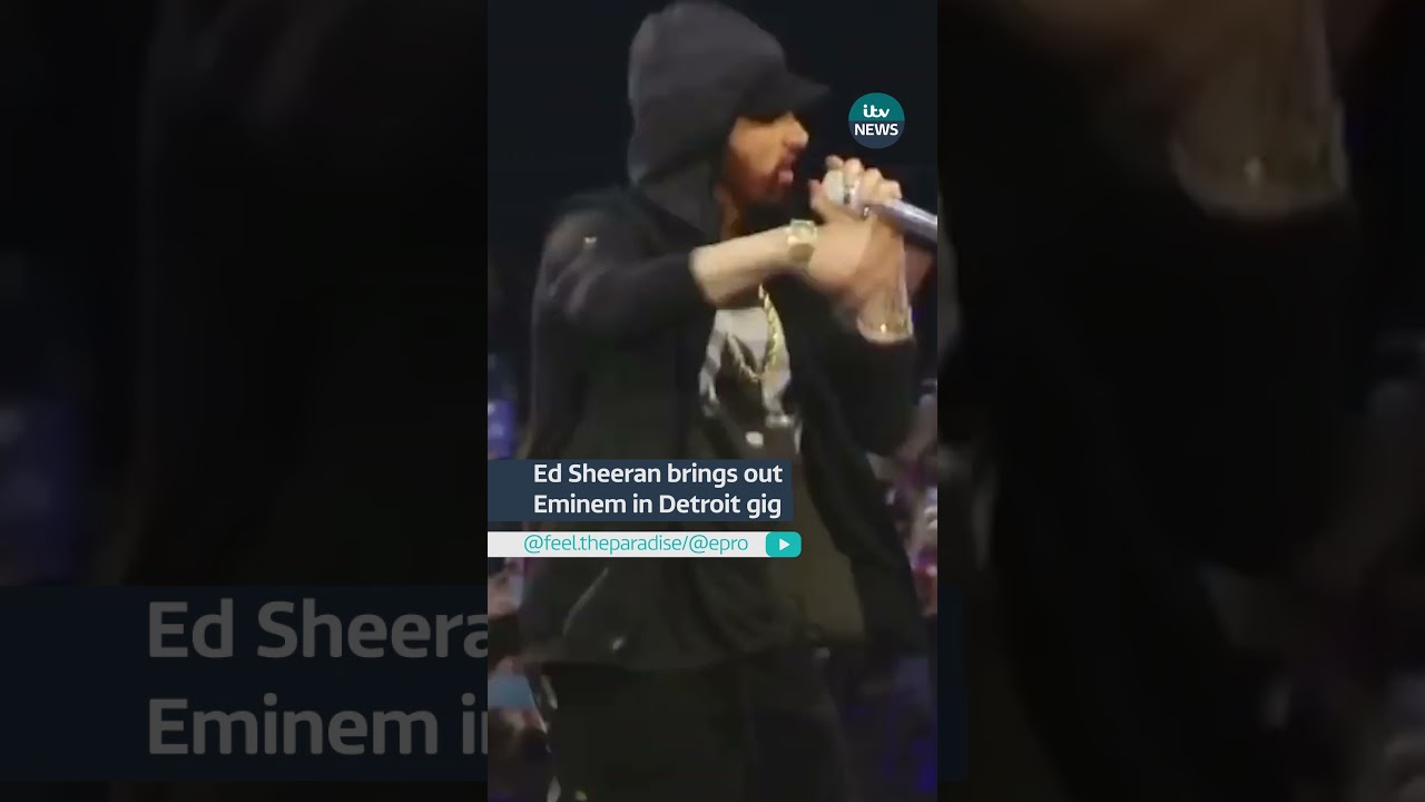 Ed Sheeran brings out Eminem during Detroit show #edsheeran #eminem # ...