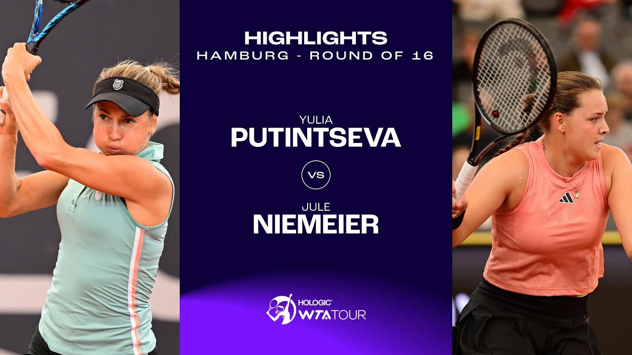 Yulia Putintseva vs. Jule Niemeier | 2023 Hamburg Round of 16 | WTA Match Highlights - The ...