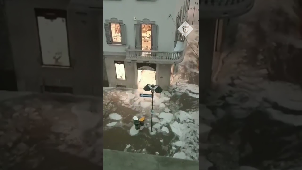 Hail flow follows violent thunderstorms in Seregno, Italy - The Global ...