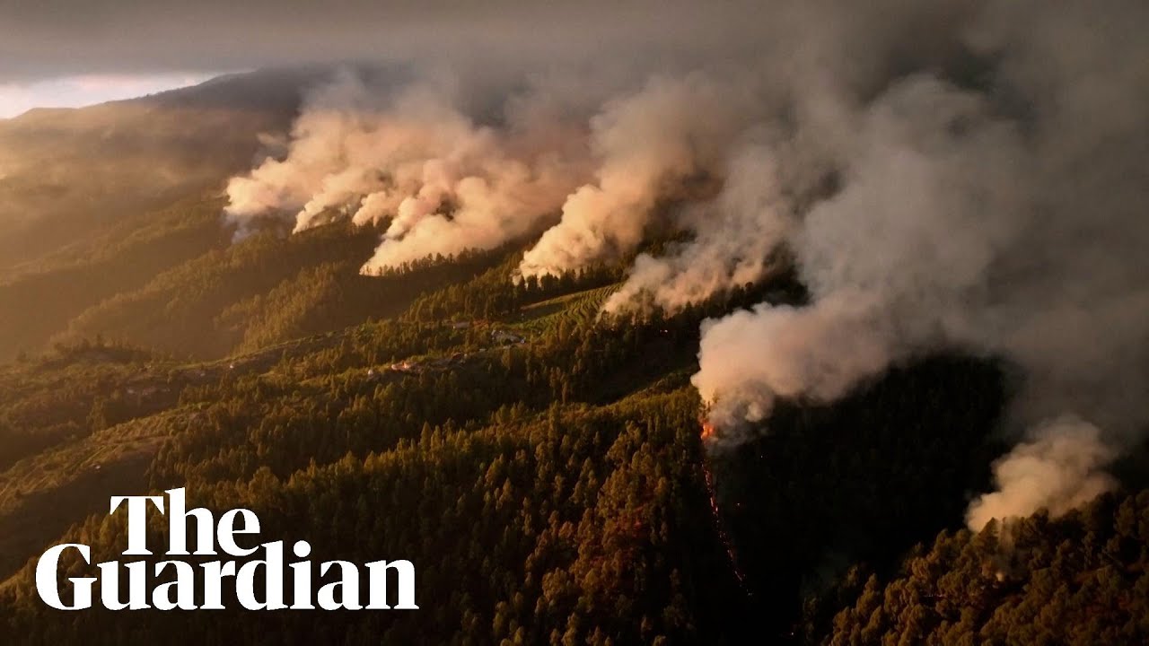 Drone footage shows extent of wildfires in Spain's La Palma - The ...