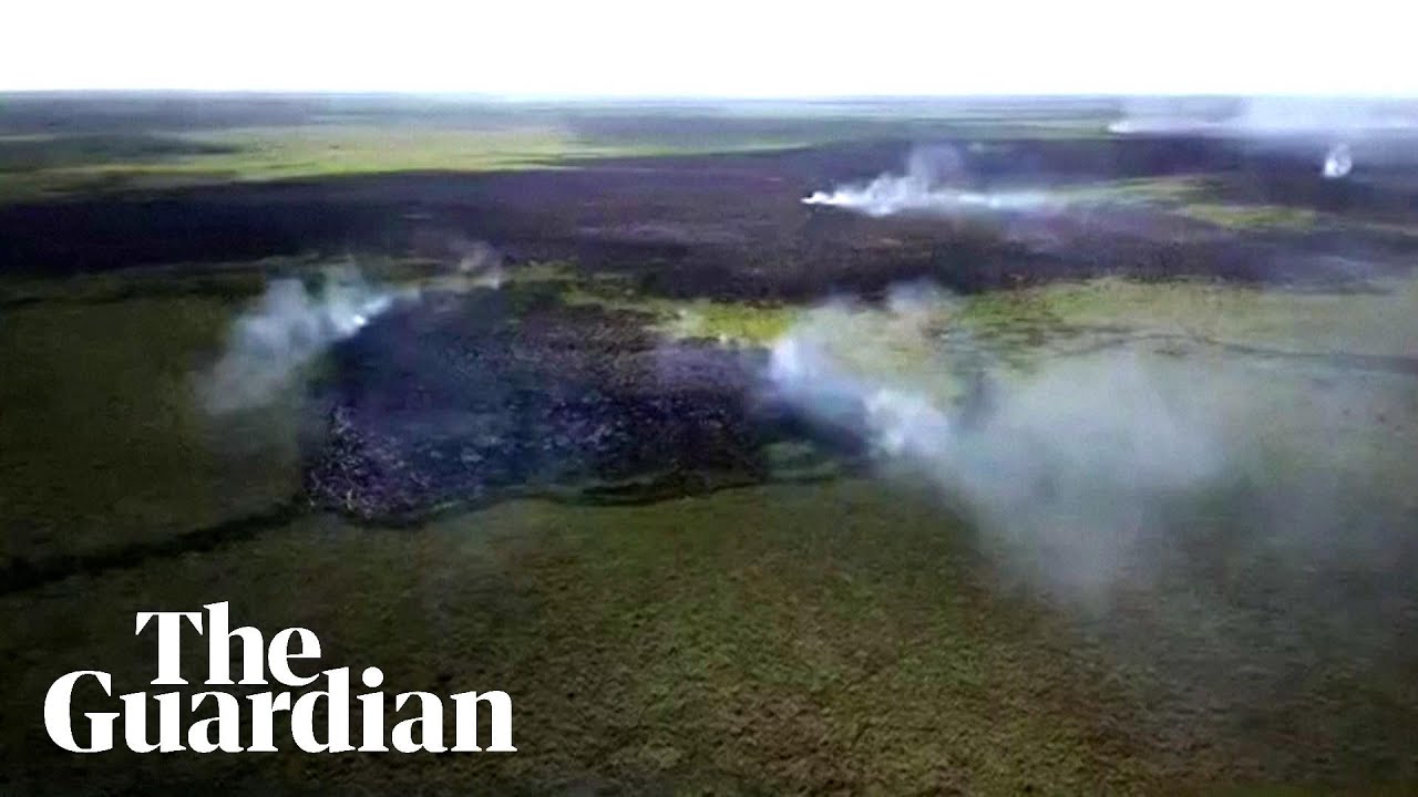 Smoke rises from wildfire burning through 4,000 hectares of Bolivia ...