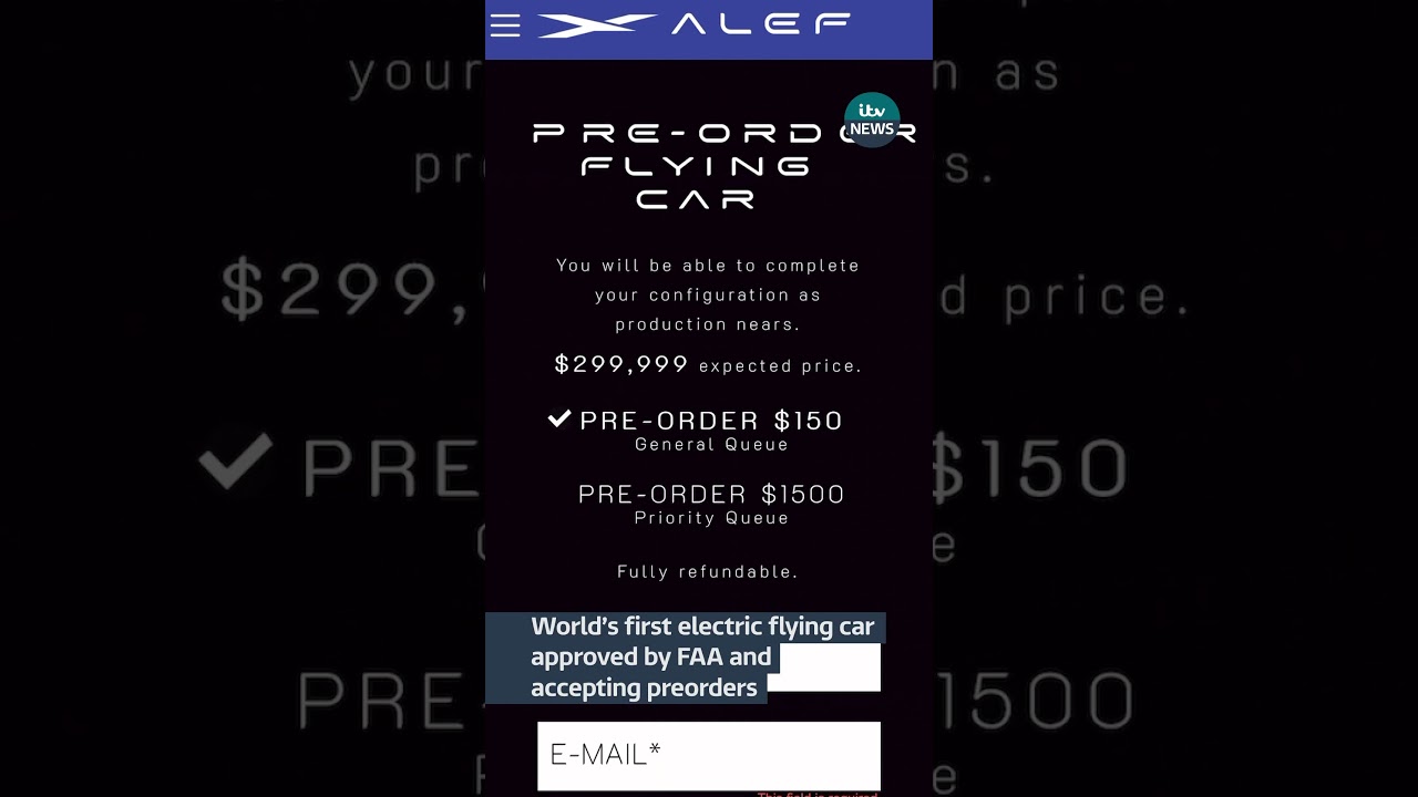 World’s first electric flying car approved by FAA and accepting ...