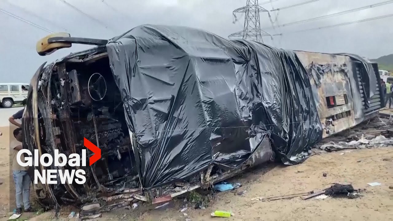 Fatal bus crash, fire kills 25, injures 8 in West India - The Global Herald