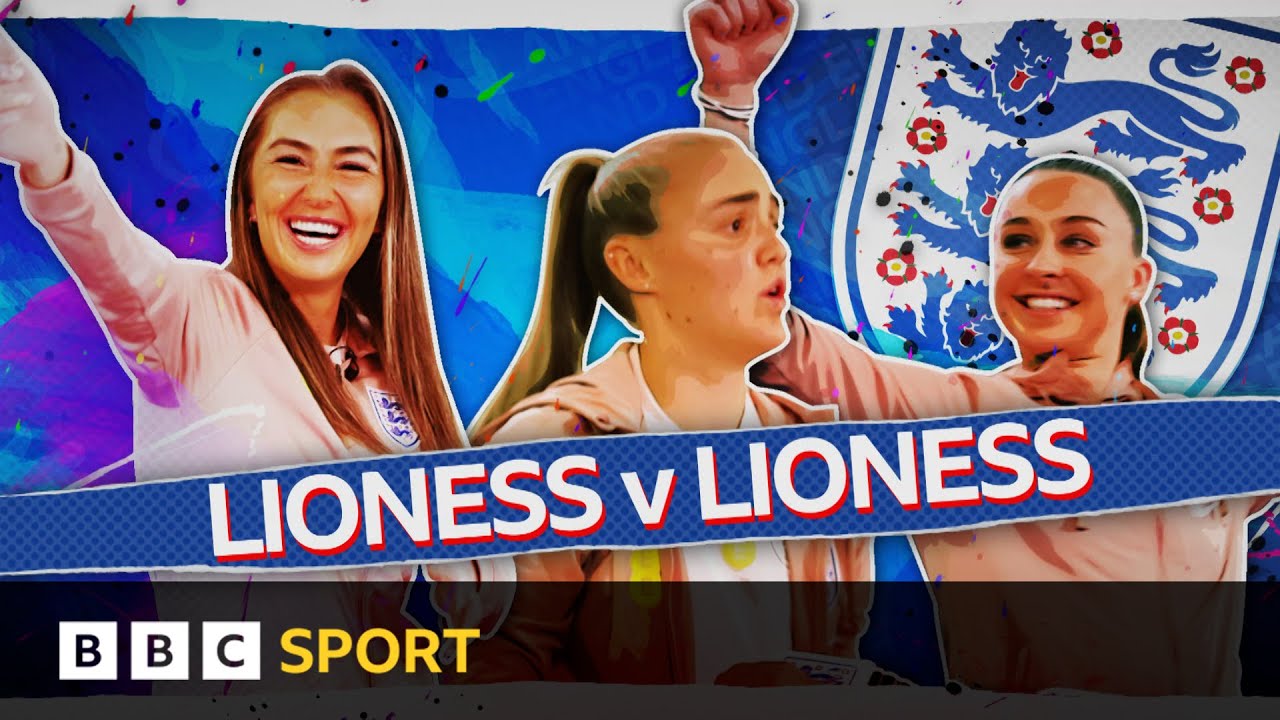 'I'm walking out in a minute!' - Lionesses' beer mat challenge | BBC ...