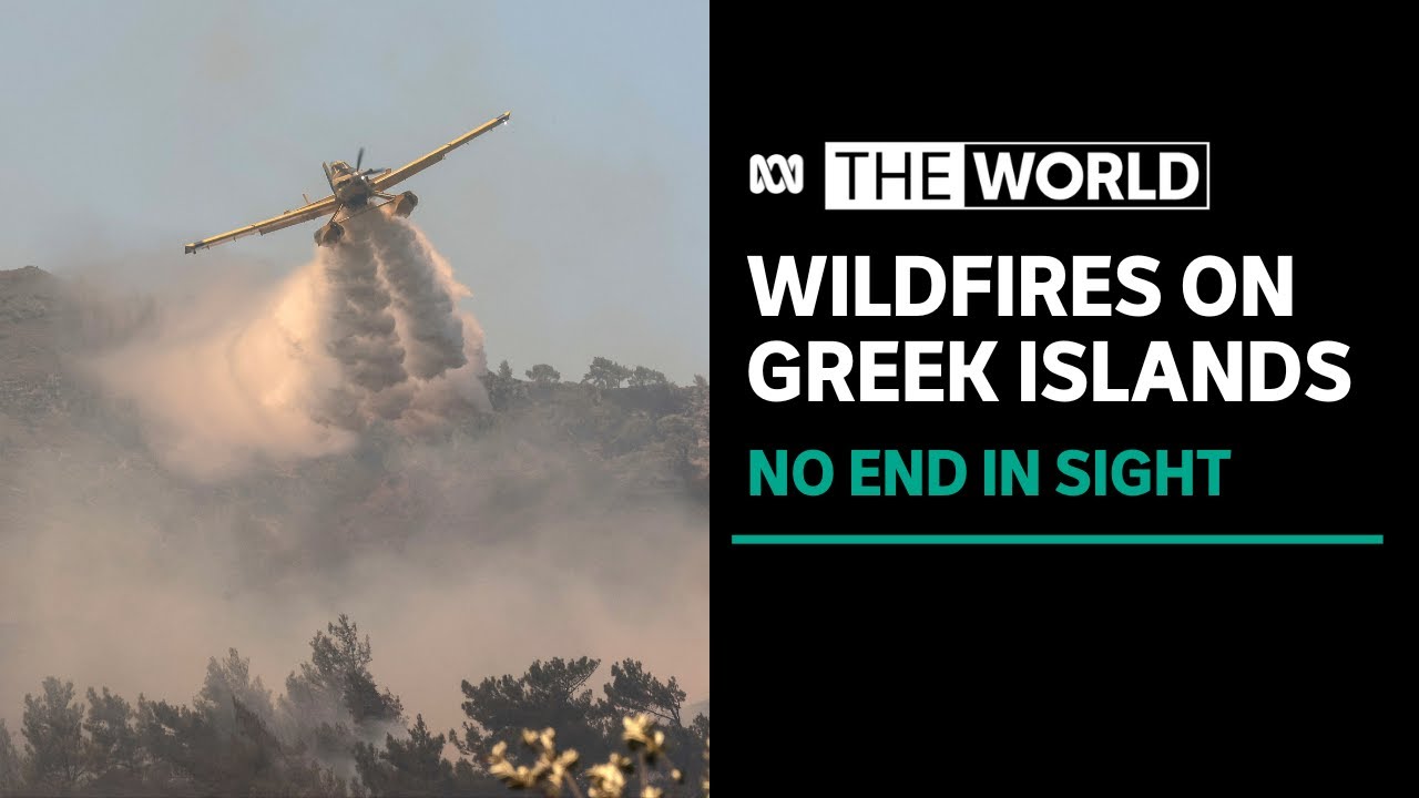 Firefighting plane crashes while battling infernos across Greek islands ...