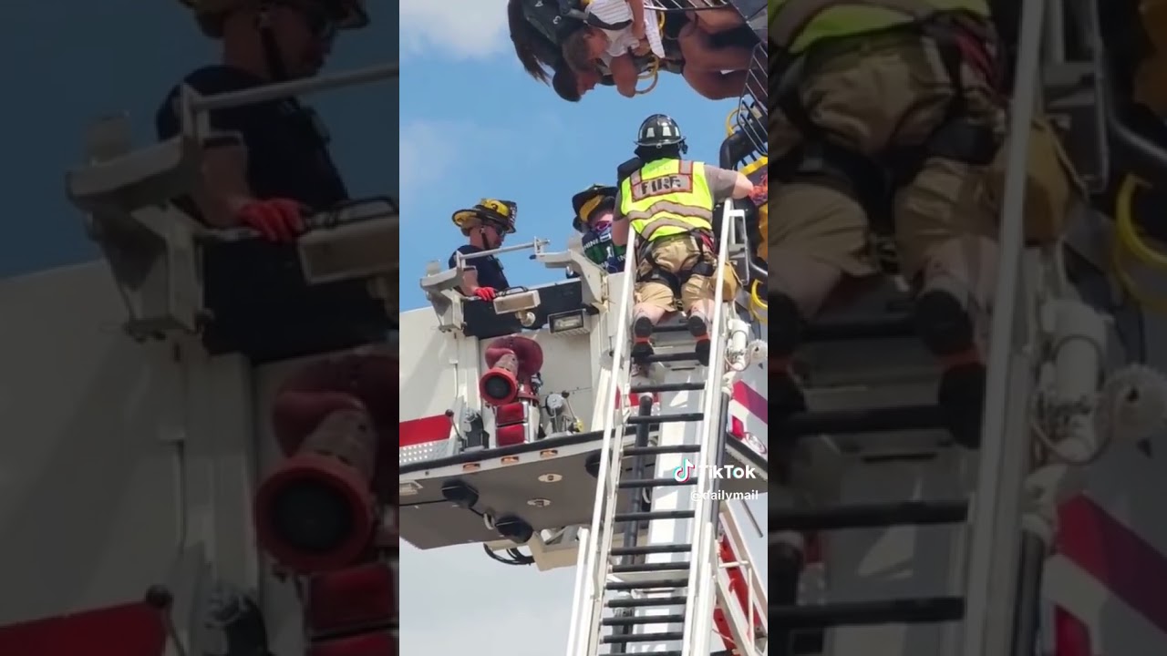 Horror as rollercoaster stops mid-ride trapping people stuck upside ...