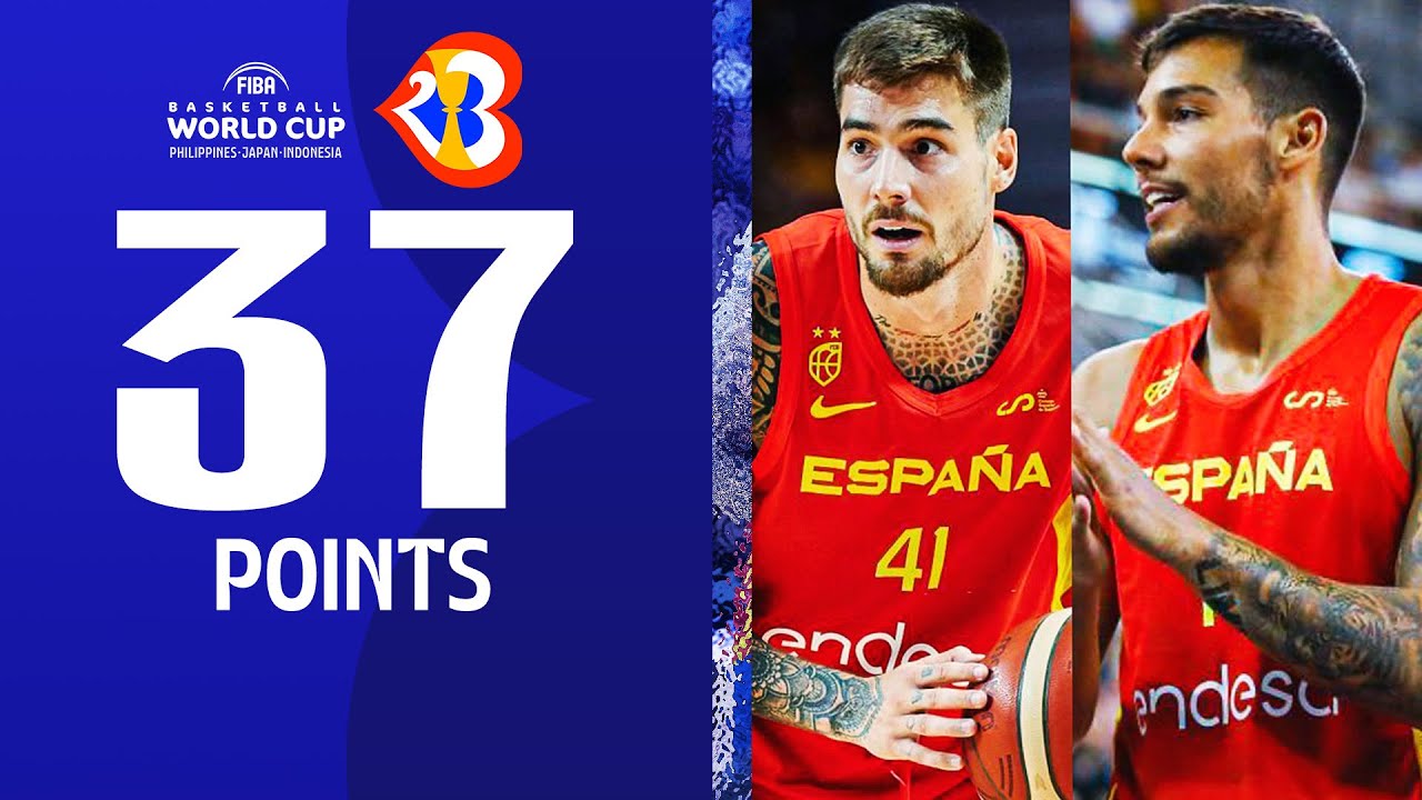 Juancho (21 PTS) & Willy (16 PTS) Hernangomez Lead Spain Over Iran ...