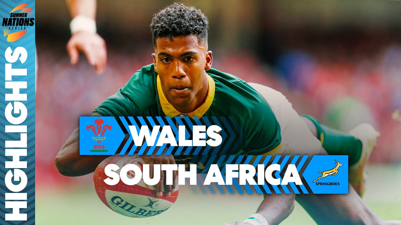 Wales 16-52 South Africa | Moodie Shines In Dominant Victory | Summer ...