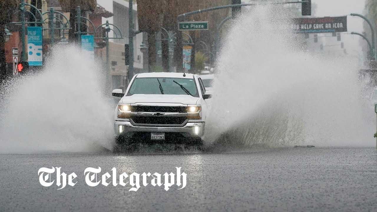 Tropical Storm Hilary: Dodgers stadium seen underwater as weather ...