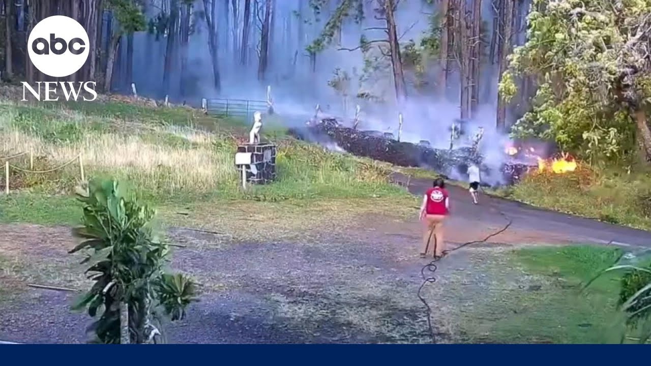 Security video appears to show what triggered deadly Maui fire l GMA ...