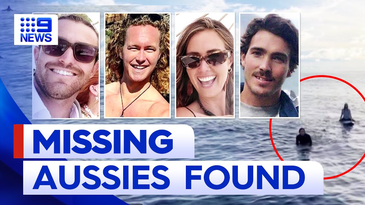 Incredible moment four missing Aussie surfers were found﻿ alive | 9 ...