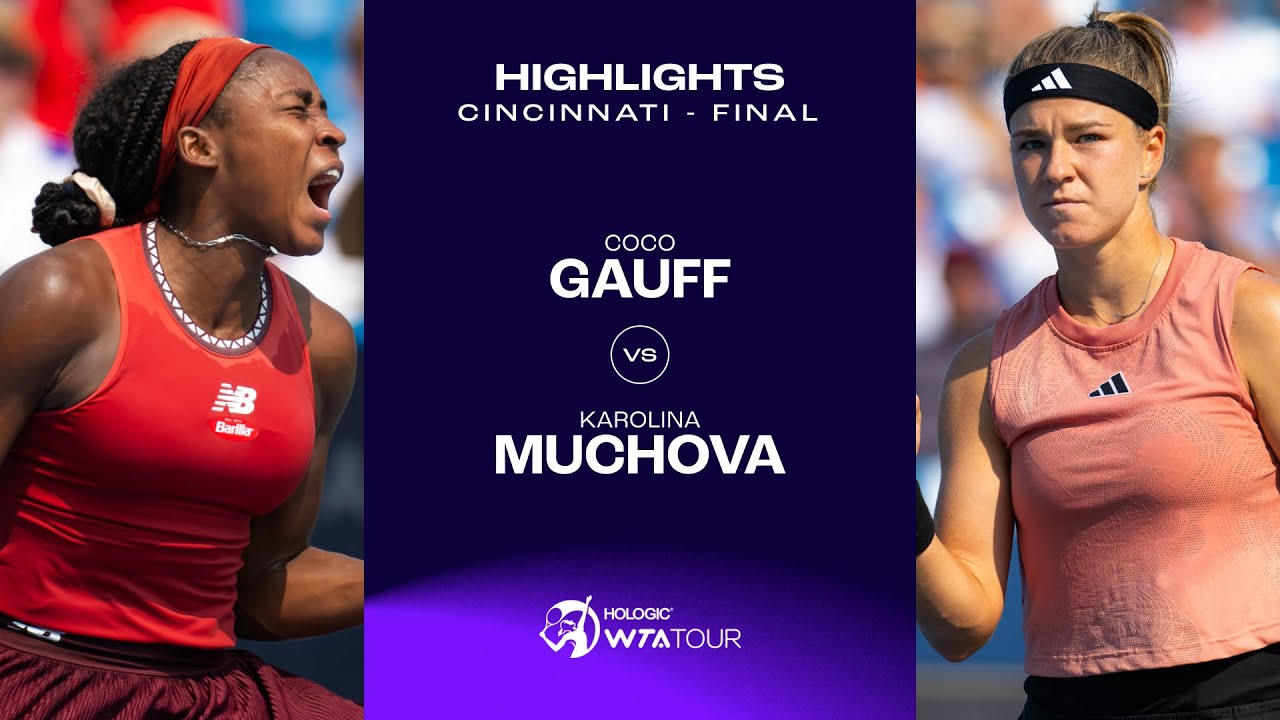 Coco Gauff vs. Karolina Muchova | 2023 Cincinnati Finals | WTA Match ...
