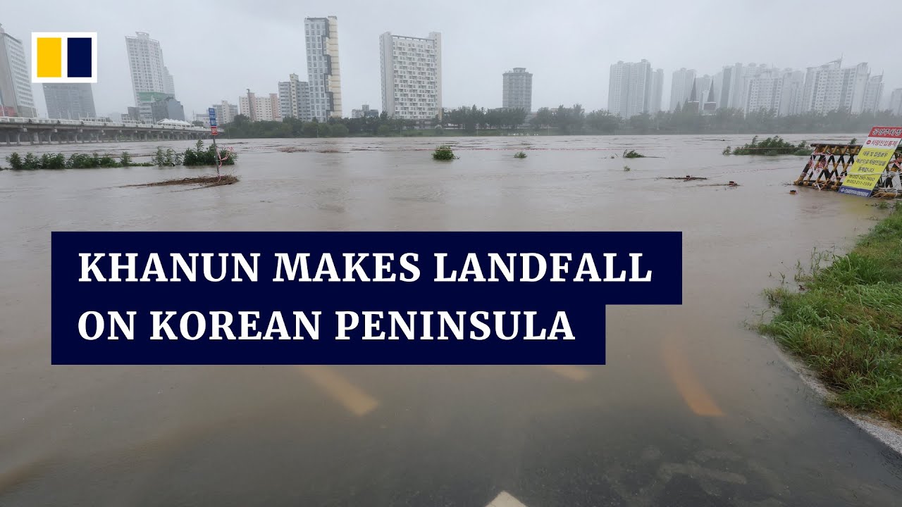 Tropical storm Khanun sweeps through Korean peninsula after lashing ...