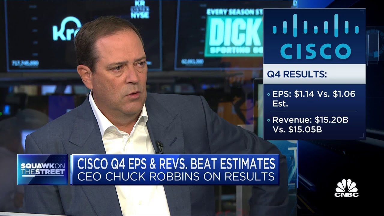 Cisco CEO Chuck Robbins on outlook: We are well-positioned for the next ...
