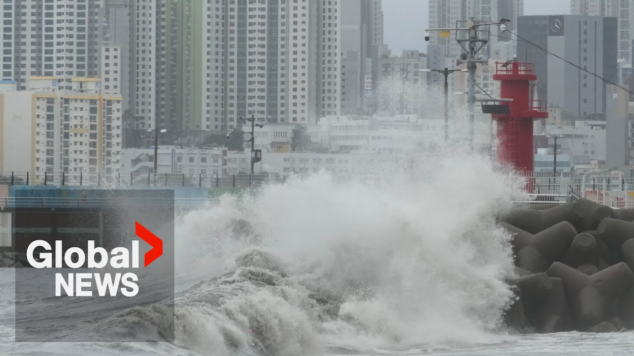 Typhoon Khanun makes landfall in South Korea, bringing heavy rains ...