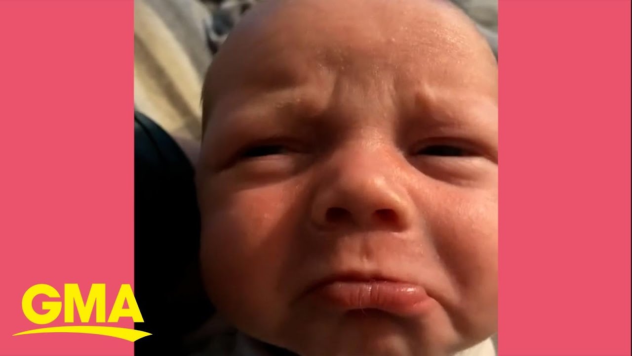 Baby has most dramatic cry, until he’s called out by mom and gives ...