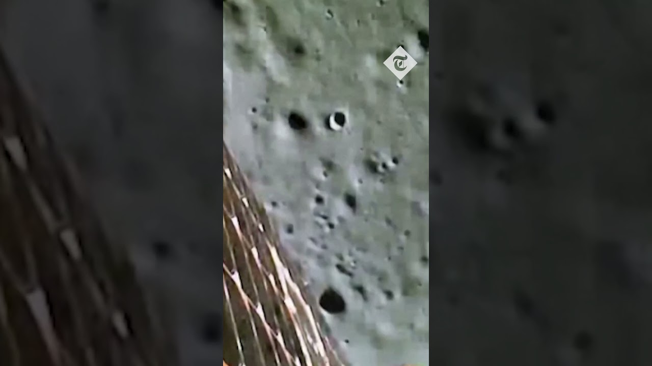 Footage of the moon captured by landing Chandrayaan-3 space mission ...