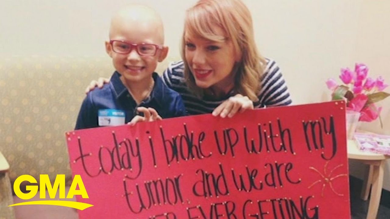 Cancer survivor surprised with Taylor Swift visit inspires others on ...