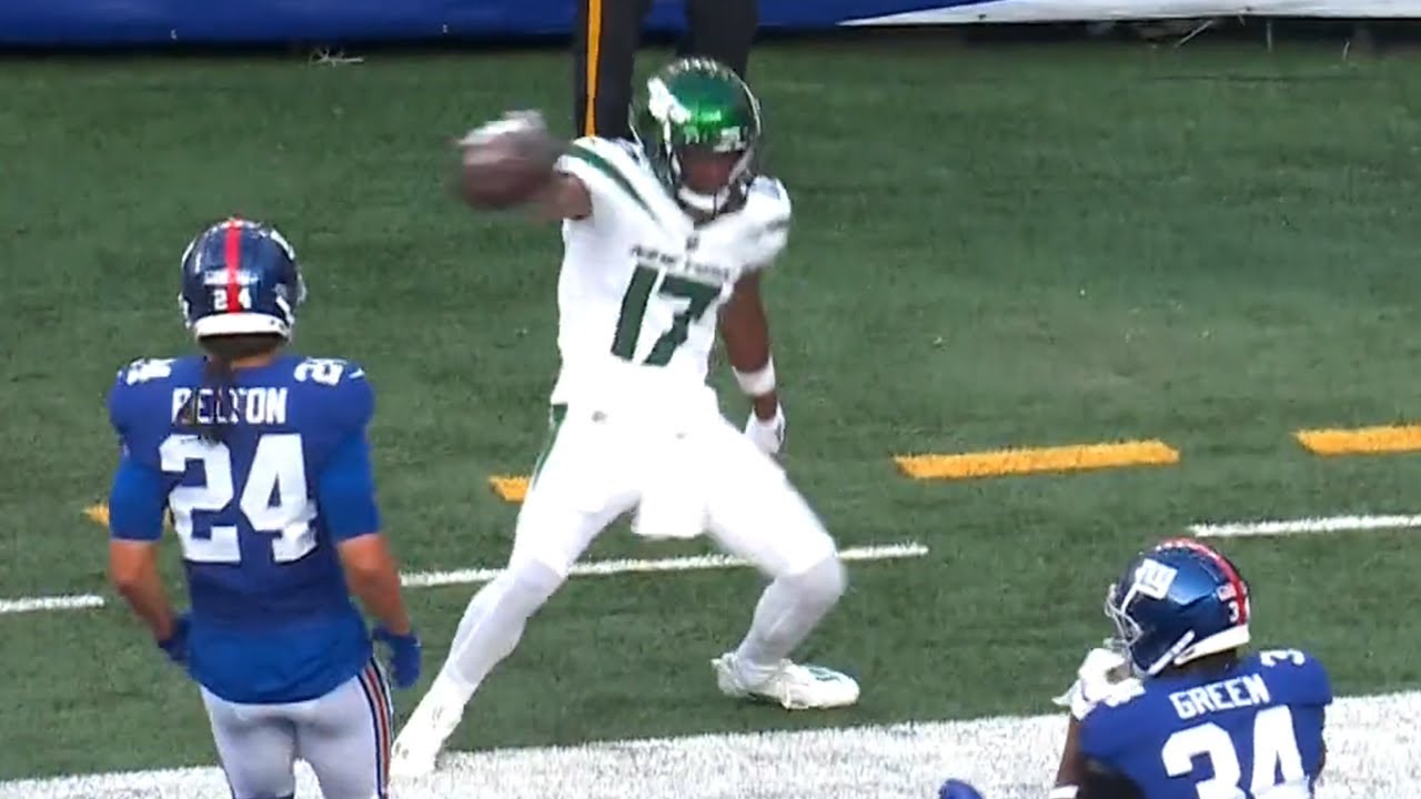 Garrett Wilson snags Aaron Rodgers' 1st passing TD as a Jet ️ (via @NFL) - The Global Herald