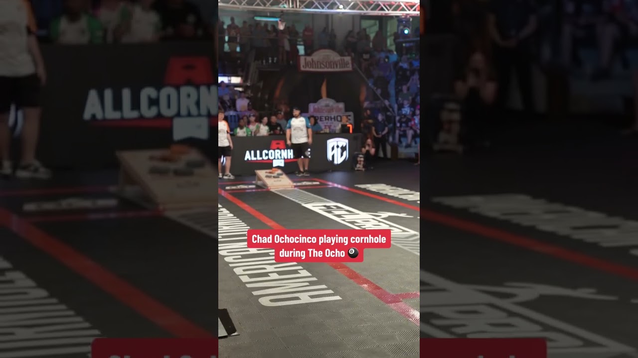 Chad OCHOcinco played cornhole on ESPN8: The Ocho #shorts - The Global ...