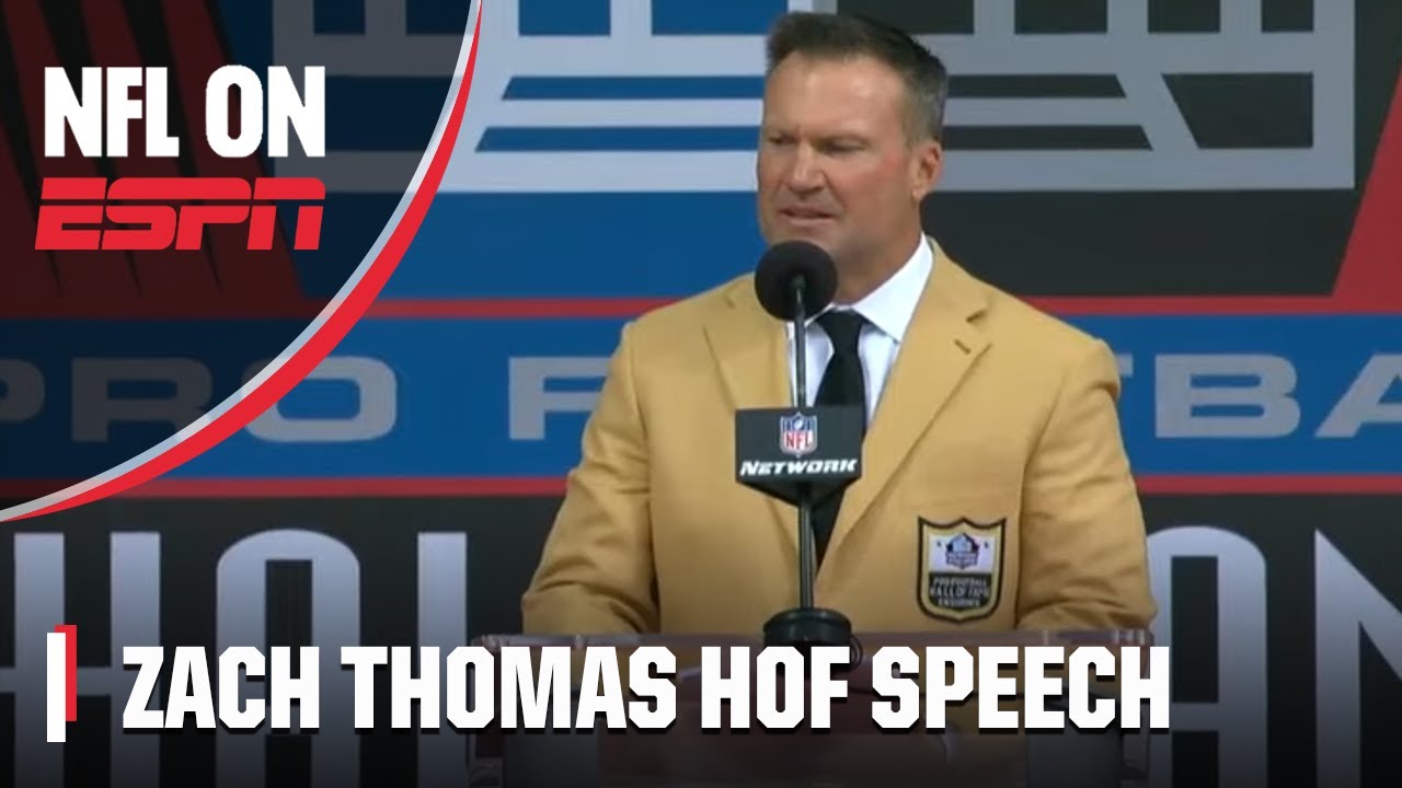 Zach Thomas's 2023 Pro Football Hall of Fame Induction Speech | NFL on ...