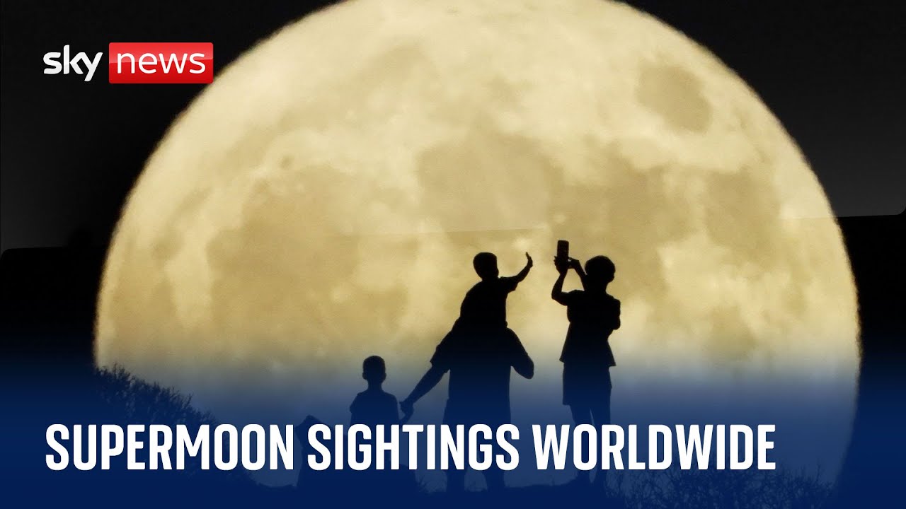Supermoon: Sightings around the world - from Brazil and Chile to Greece ...