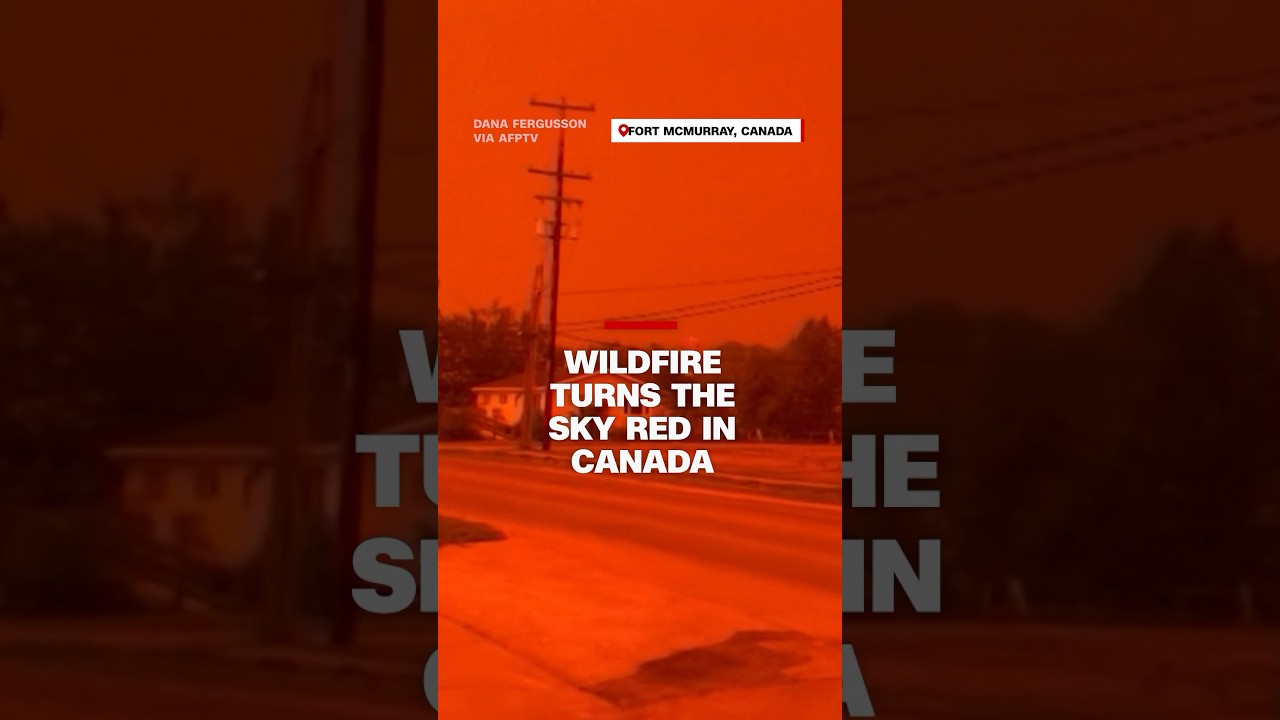 Wildfire turns the sky red in Canada - The Global Herald