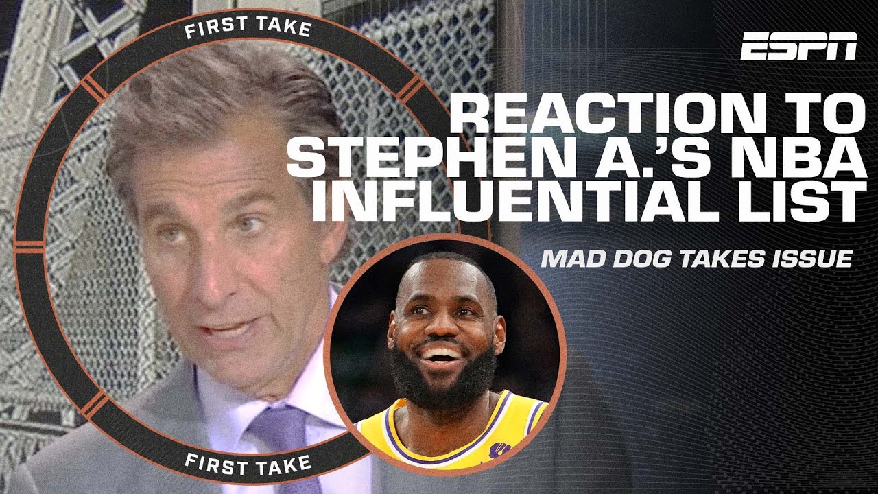 Mad Dog takes issue with Stephen A.'s Top 5 most influential players ...