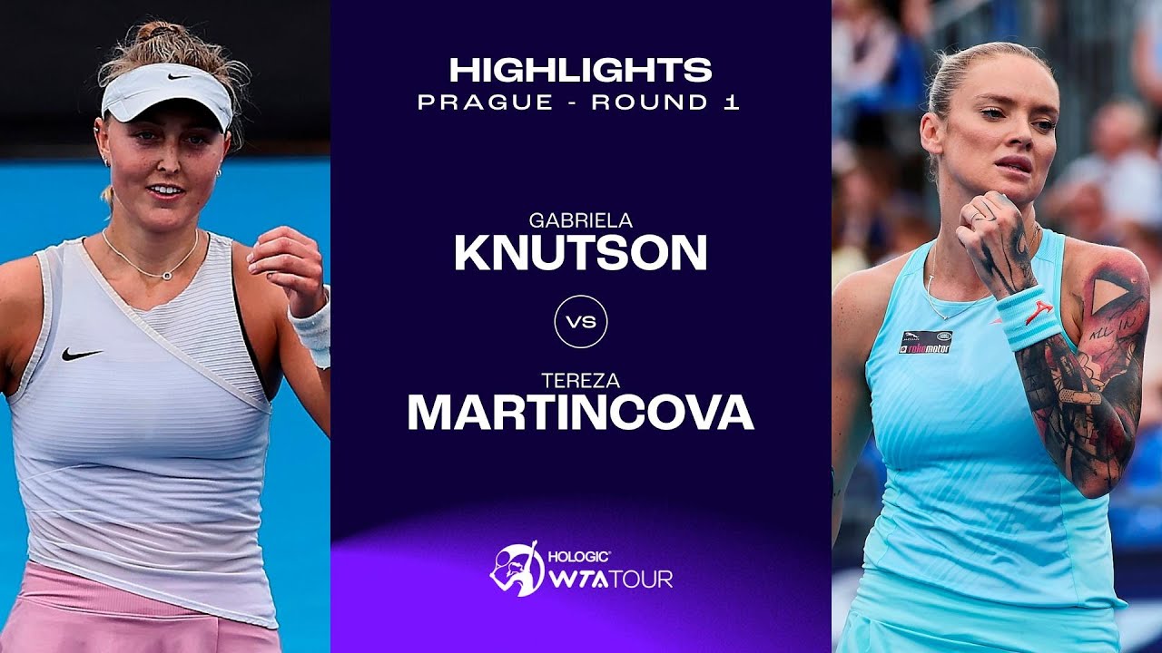 Gabriela Knutson vs. Tereza Martincova | 2023 Prague Round 1 | WTA ...