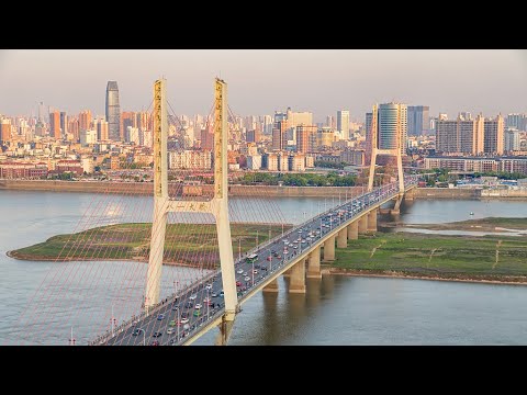Live: Bird's-eye view of Bayi Bridge, the first cable-stayed bridge in ...