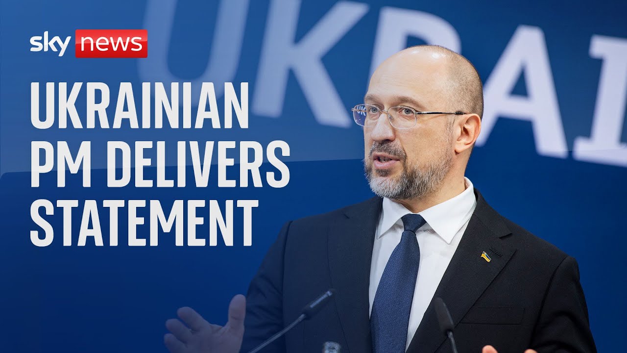 Watch live: Ukrainian PM delivers statement with Romanian president ...