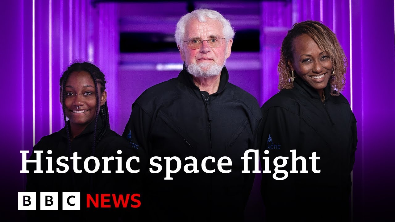 Mother and daughter make history in Virgin Galactic space flight – BBC ...
