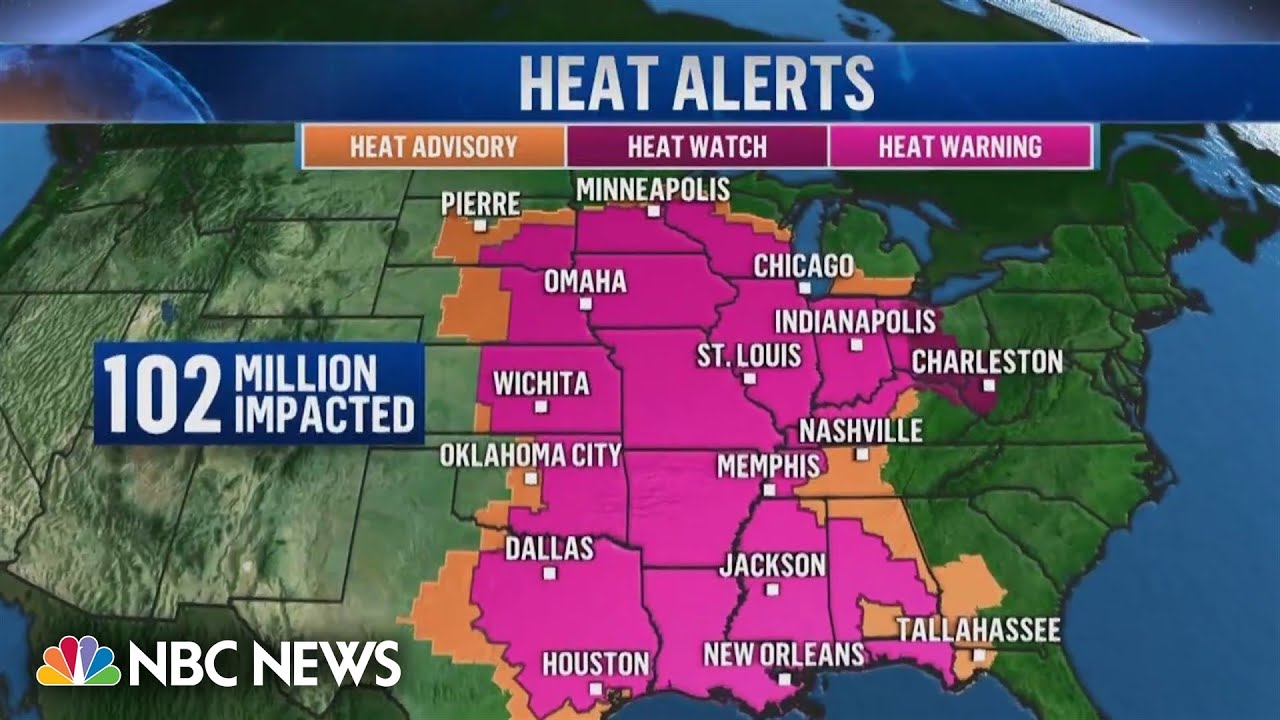 Extreme heatwave blankets parts of the Midwest and South - The Global ...