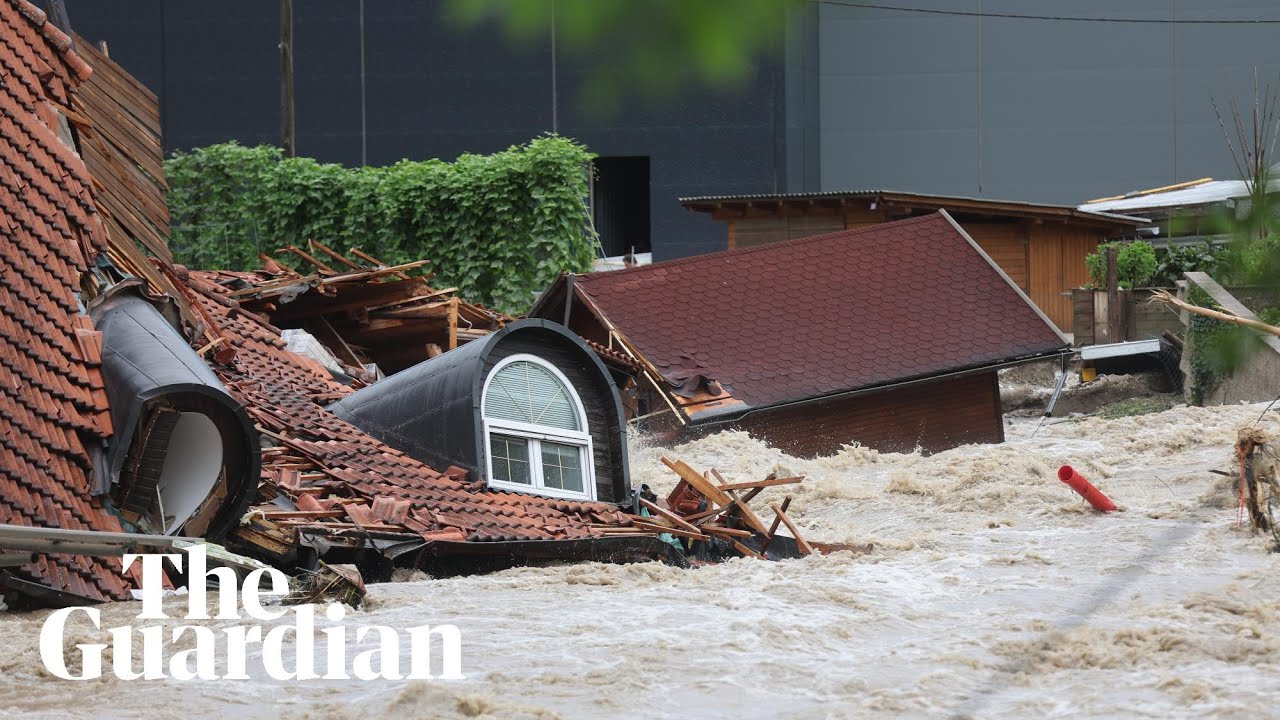 Drone footage shows Slovenia flood damage as rescue efforts continue ...