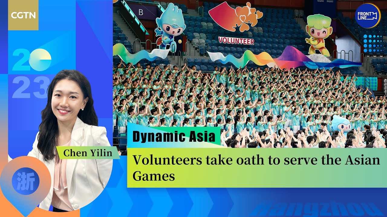 Dynamic Asia: Volunteers take oath to serve the upcoming Asian Games ...