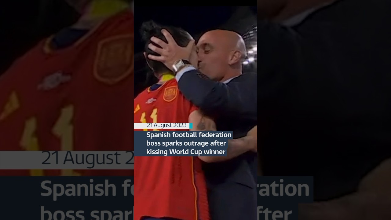Spanish football boss criticised for kissing World Cup winner #football ...