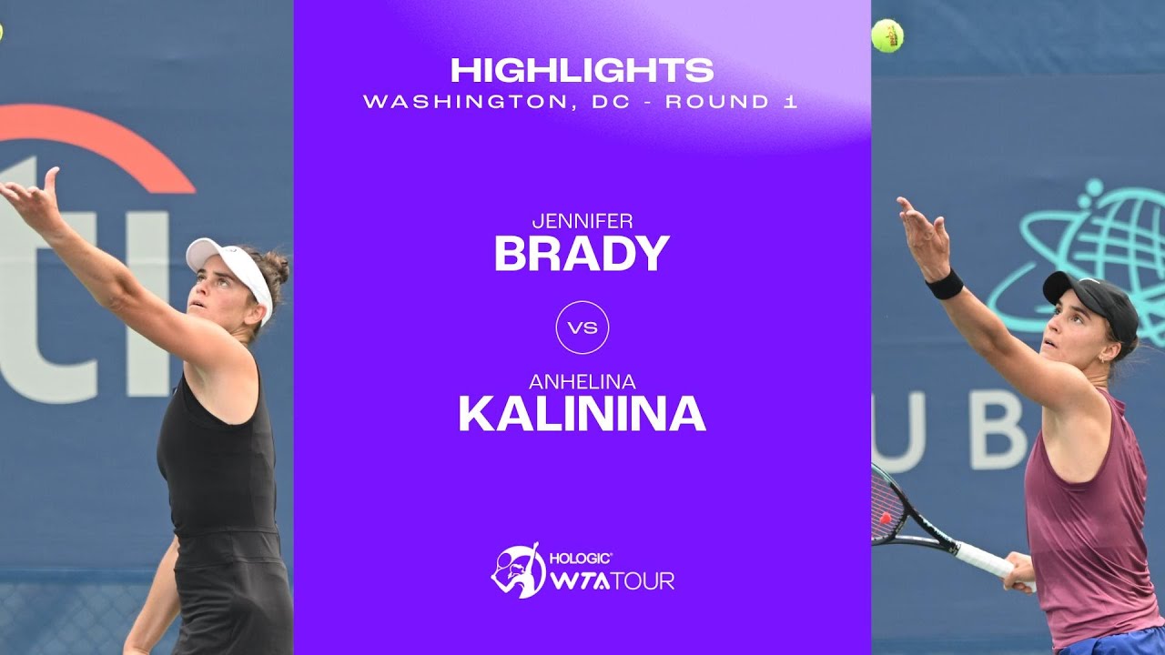 Jennifer Brady vs. Anhelina Kalinina | 2023 Washington, DC Round 1 ...