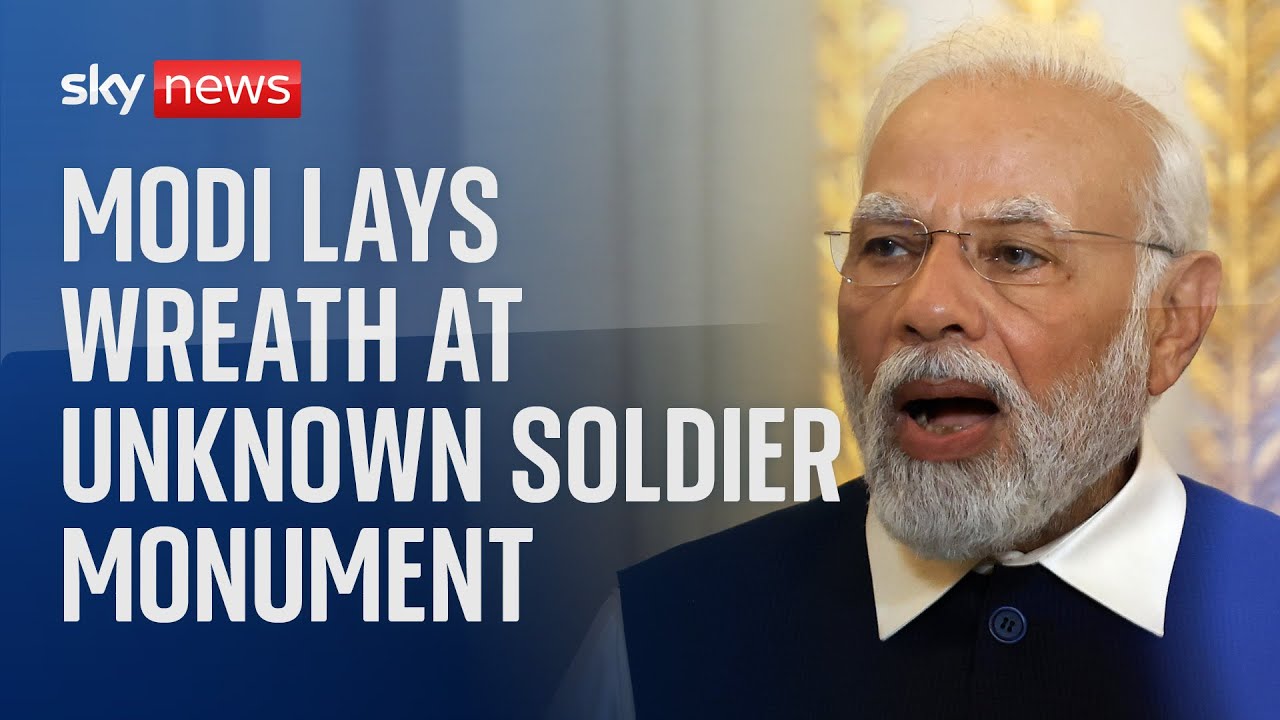 Watch live: Indian PM Modi lays wreath at the unknown soldier monument ...