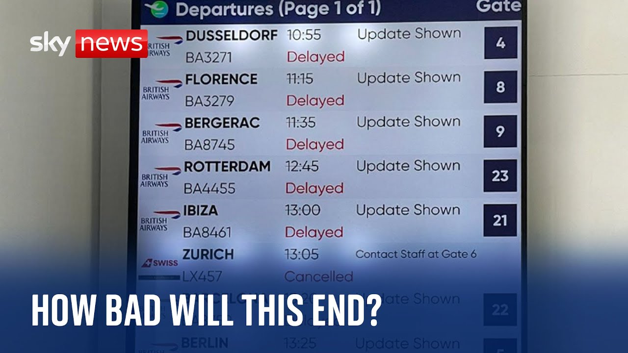 UK air traffic failure: How bad is this 'logistical nightmare' going to ...