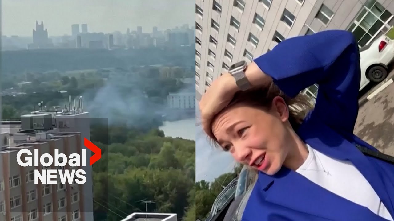 Drone explosion in Moscow caught on camera: “My heart is still pounding ...