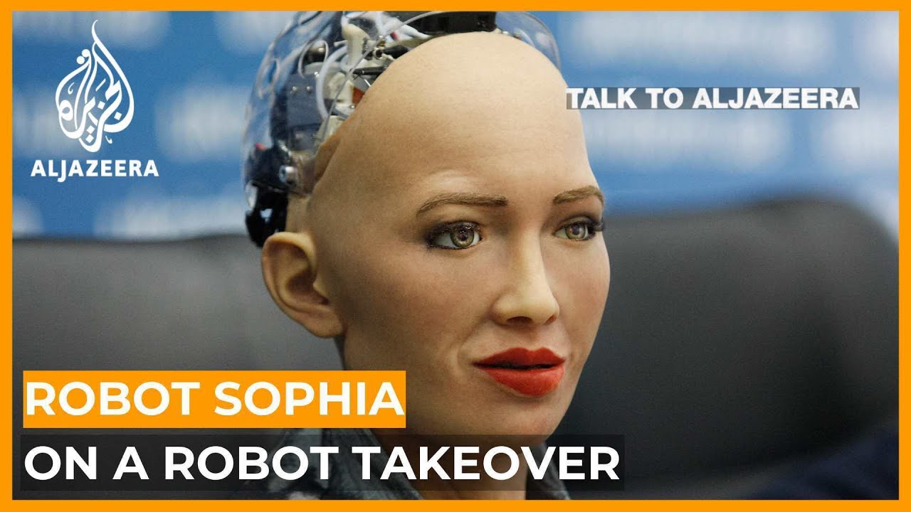 Robot Sophia: 'Not a thing' could stop a robot takeover | Talk to Al ...