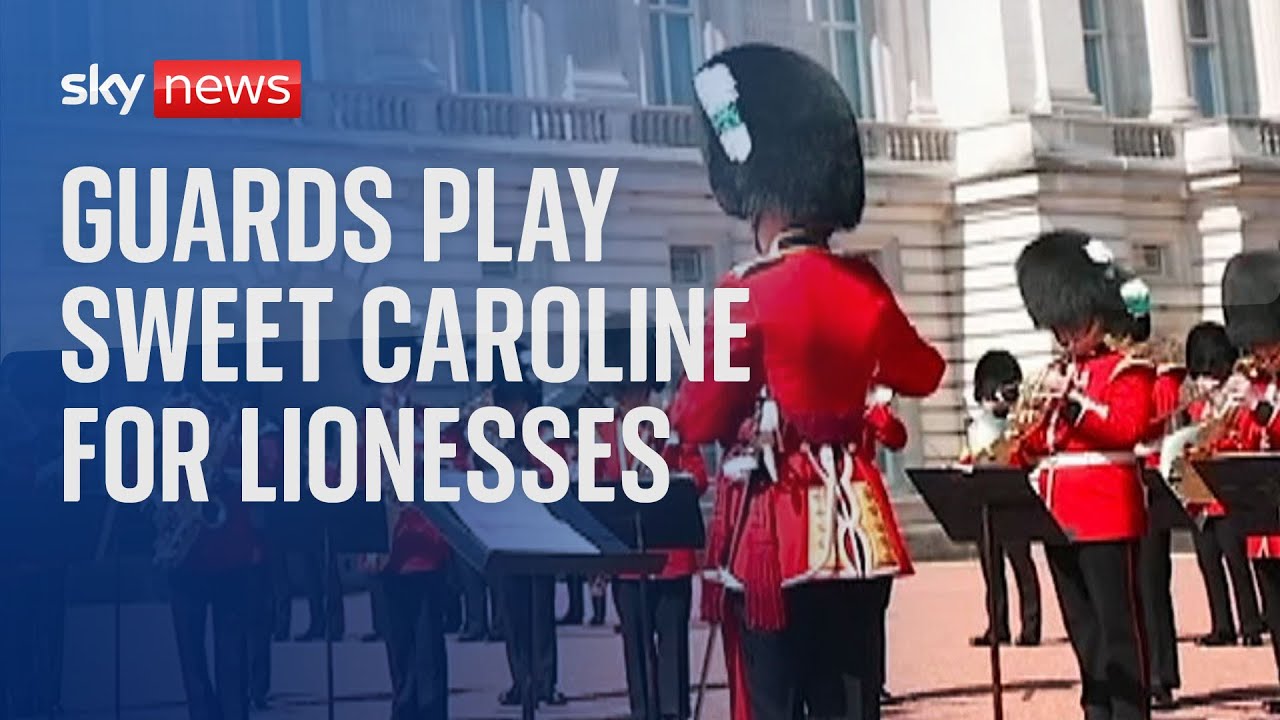 Women's World Cup: Guards play Sweet Caroline for Lionesses - The ...