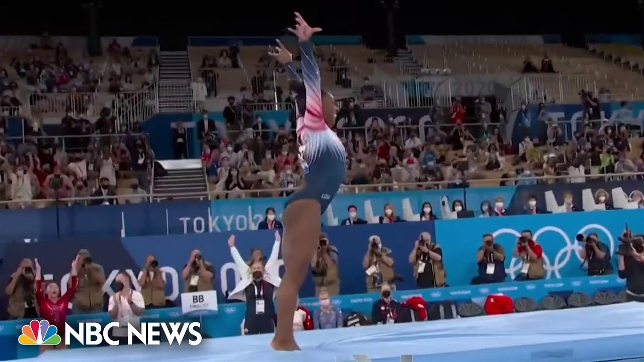 Simone Biles makes her return at first competition in 2 years - The ...