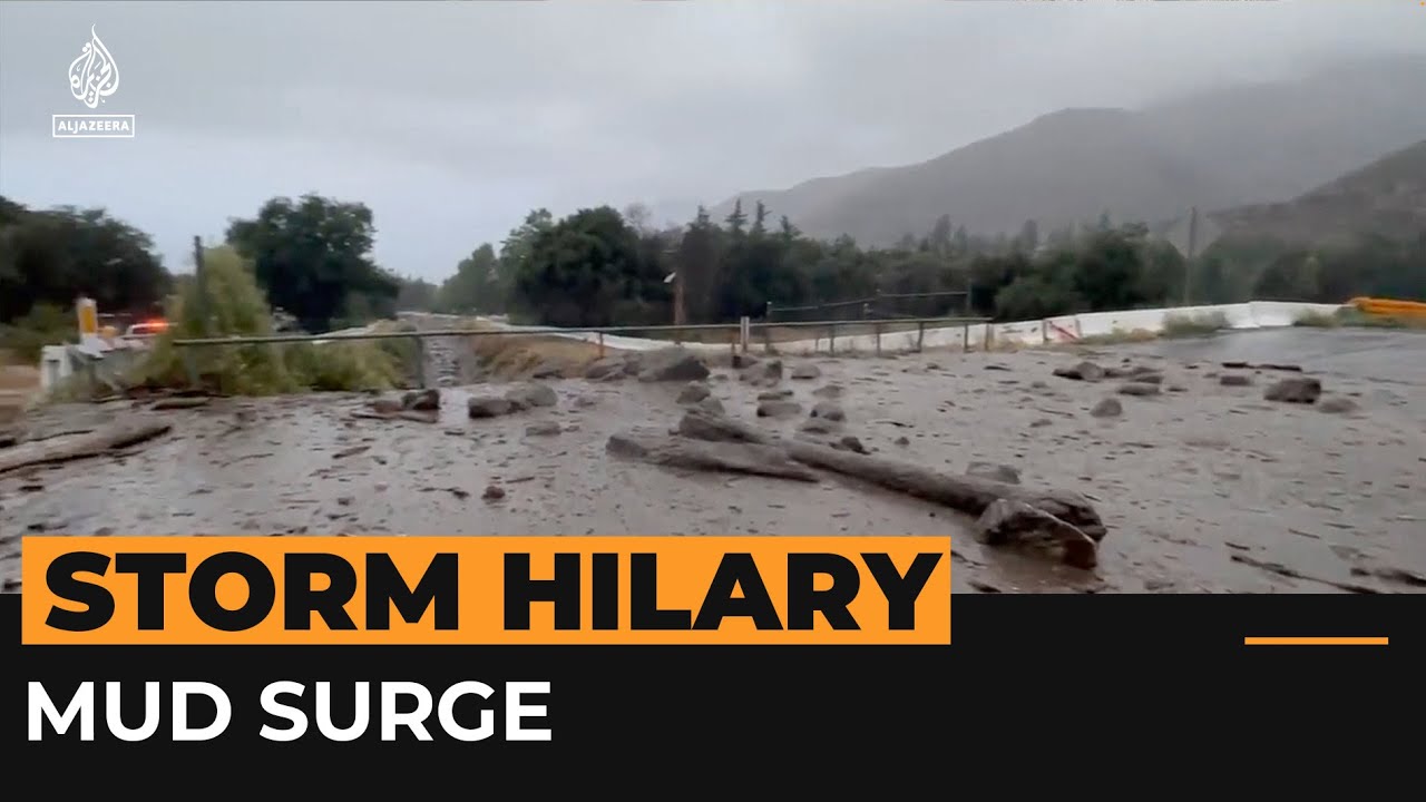 Mud and debris surges up from underground after California storm - The ...