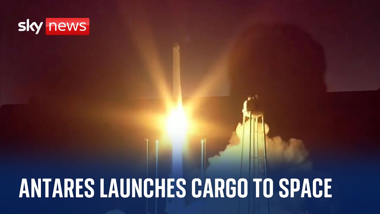 Antares rocket launch takes cargo to International Space Station - The ...