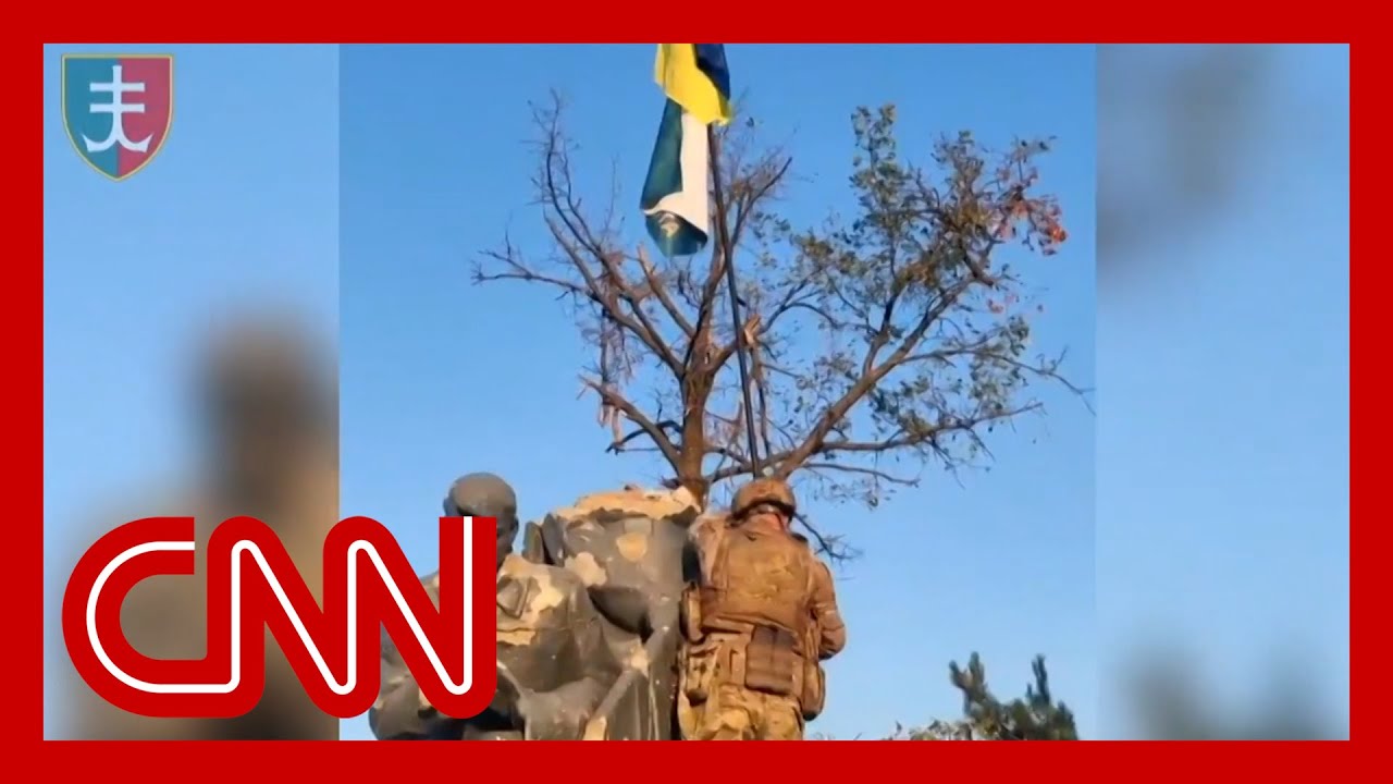 Soldiers raise Ukrainian flag in liberated village, video shows - The Global Herald