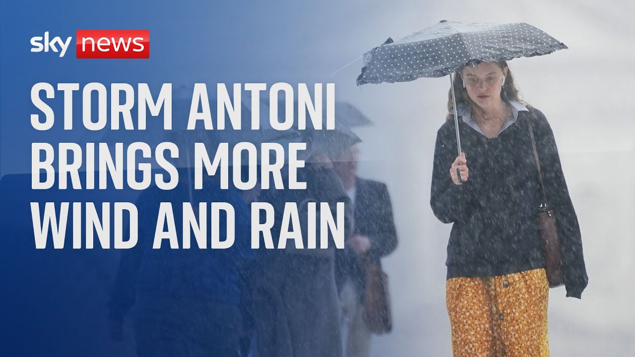 Storm Antoni batters the UK, leaving damage and flooding in its wake ...