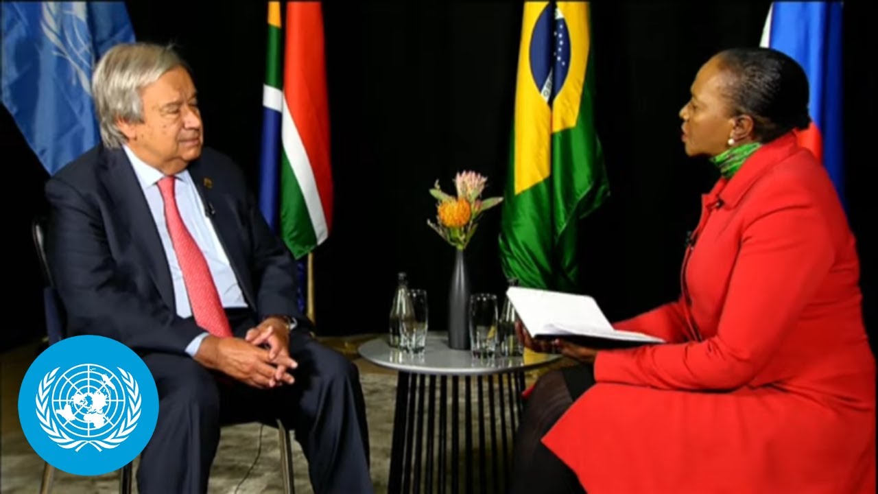 UN Chief: BRICS Summit Interview with Sophie Mokoena | United Nations ...