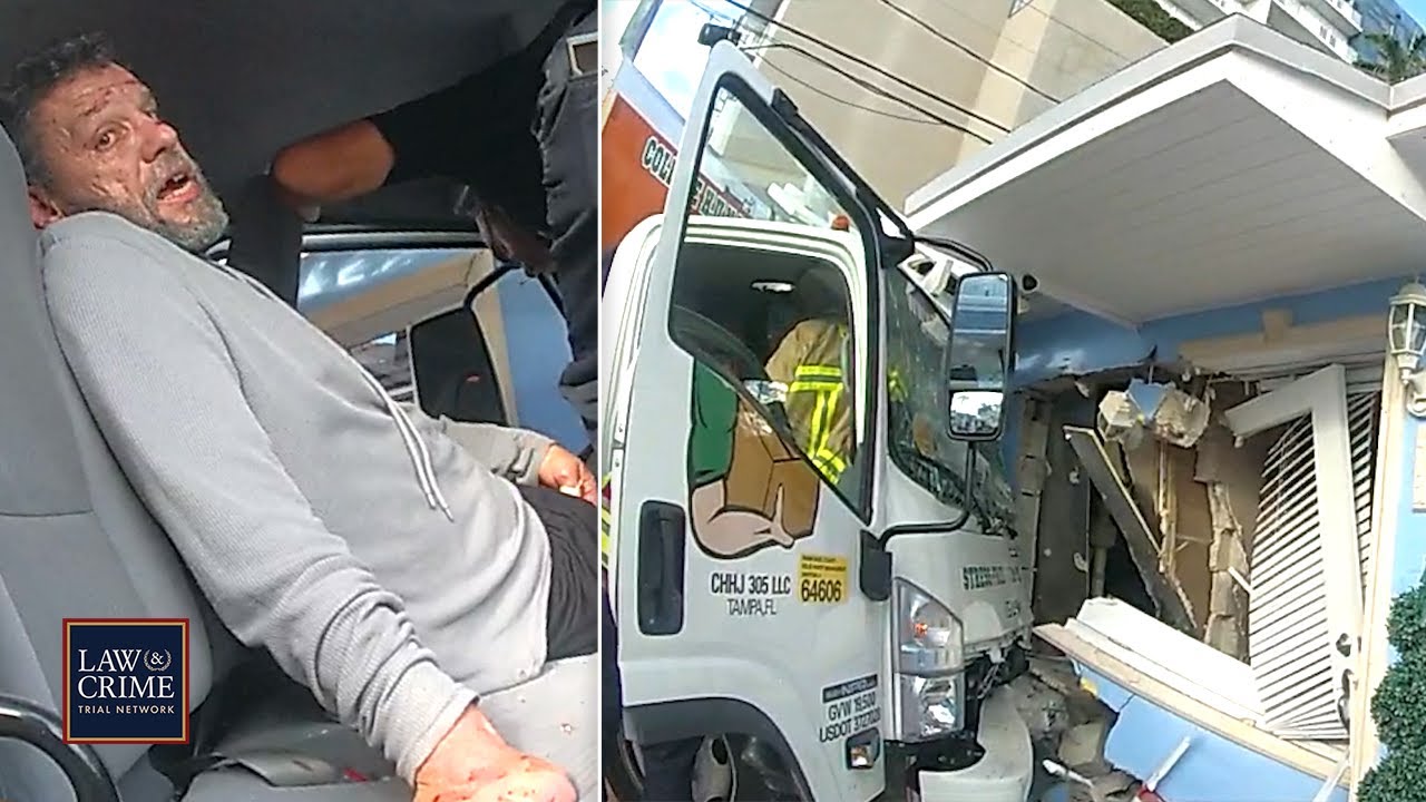Bodycam: Cops Capture Moving Truck Thief Who Crashed into Florida Home ...
